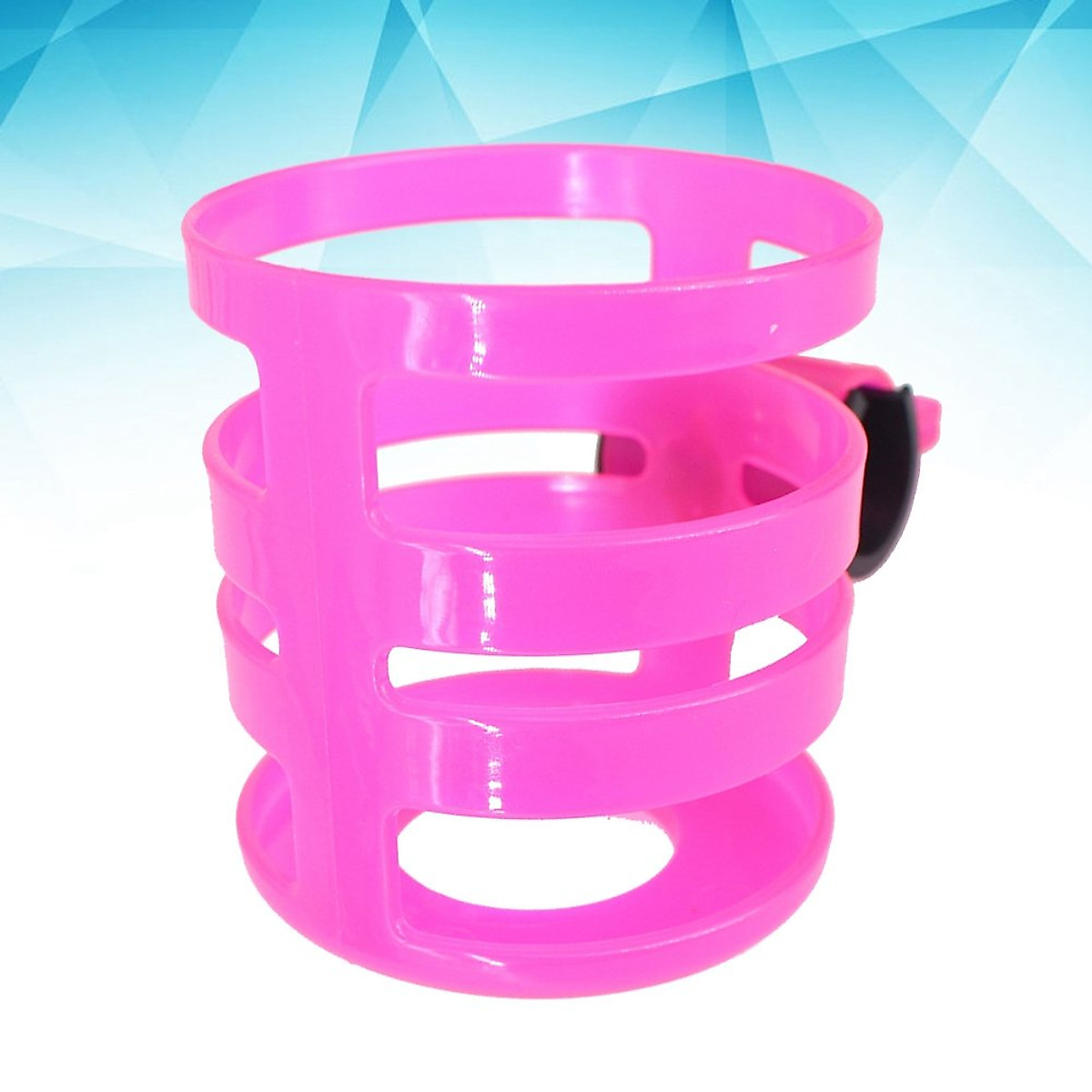 Water Cup Holder Drink Holder Rack for Strollers Wheelchairs Rollators Walkers Bicycles for Bottles (Pink)