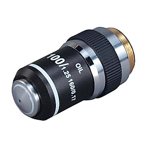 OMAX 100X (Oil, Spring) Achromatic Compound Microscope Objective Lens