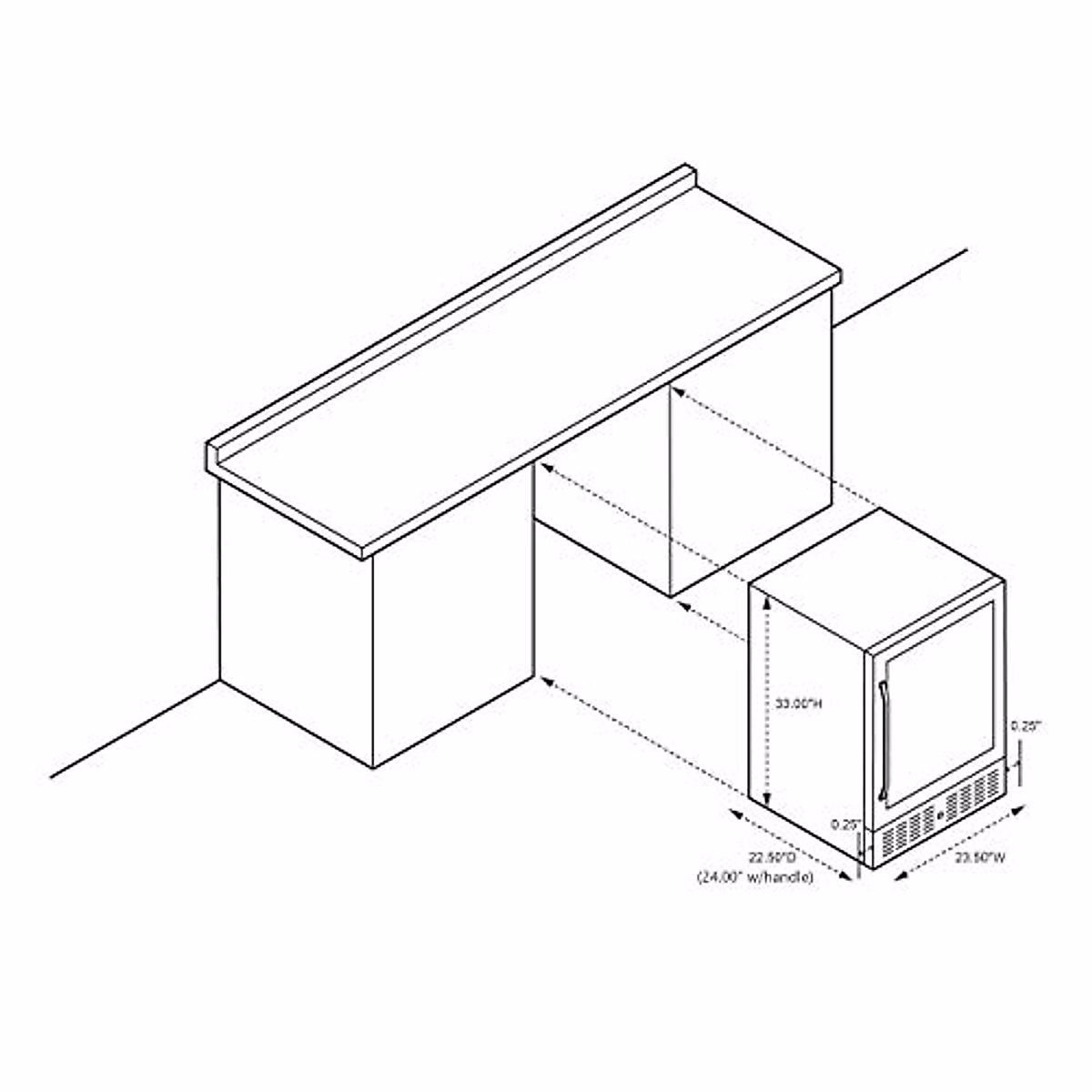 NewAir 24" Wine and Beverage Refrigerator Cooler, 20 Bottle and 70 Can Capacity, Built-in or Freestanding Dual Zone Fridge in Stainless Steel with Splitshelf