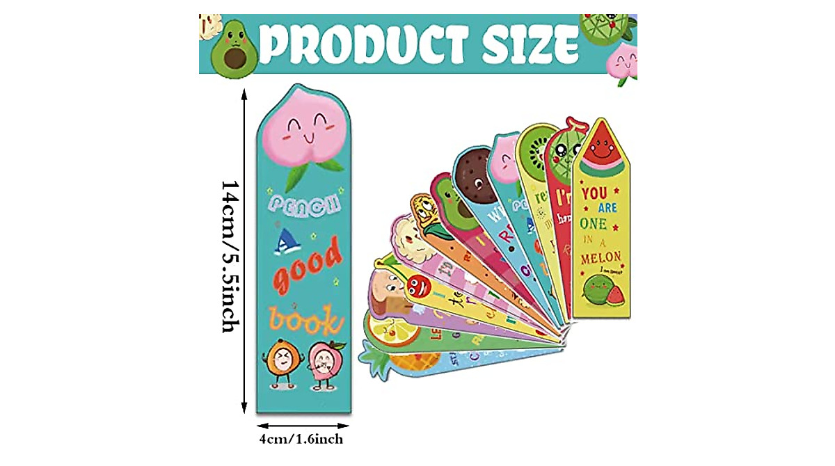 36 Scented Fruit Bookmarks: Scratch & Sniff Fun for Readers