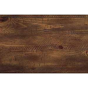 Signature Design by Ashley Wystfield Farmhouse End Table with Storage, Distressed White & Brown Finish