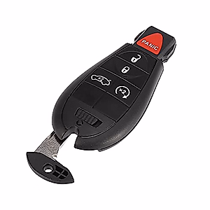 X AUTOHAUX Replacement Keyless Entry Remote Car Key Fob 433Mhz 5 Buttons for Dodge Dart 2013-2016