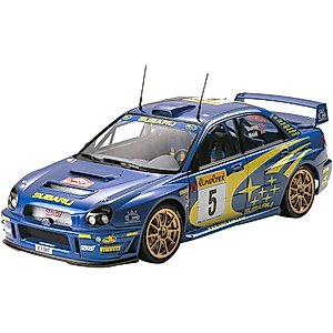 Tamiya Subaru Vehicle 300024240 Impreza WRC 2001 Car Model Kit 1:24, Multicoloured, 183.5 mm Length