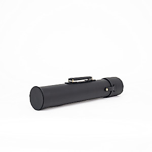 Hoi An Soul - Leather Document Tube - 100% Hand Made - Black - 21"