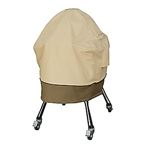 Classic Accessories Veranda Water-Resistant 18 Inch Kamado Ceramic BBQ Grill Cover