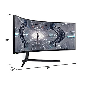 SAMSUNG Odyssey 49 inches QHD Ultra Wide 1440p G9 Curved QLED Gaming Monitor (Renewed)