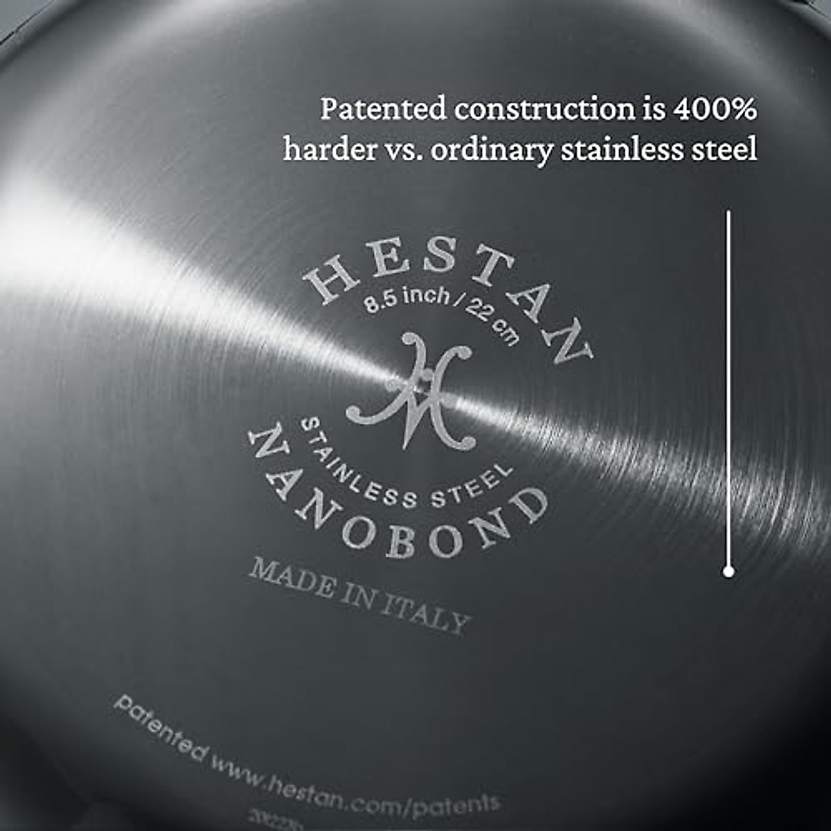 Hestan - NanoBond Collection - Titanium Stainless Steel 10-Piece Ultimate Cookware Set - Toxin, PFAS, & Chemical Free Clean Cookware, Induction Cooktop Compatible
