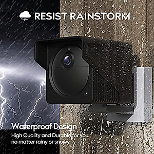 Protective Silicone Skins for Wyze Cam Outdoor，Weatherproof Case/Cover Accessories for Wyze Outdoor Camera Wireless Smart Home Camera (Black-2 Pack)