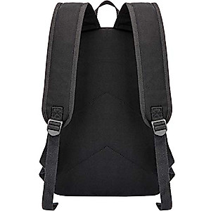 mygreen Casual Style Canvas Backpack/School Bag/Travel Daypack Black