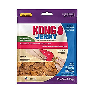 KONG - Jerky - All Natural Soft Jerky Dog Treats - Chicken Flavor, Fits X-Small to Medium, 5 oz, Made in The USA