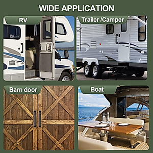 ESUDNT RV Grab Handle, Aluminum Automotive Entry Door Assist Bar for Camper, Trailer, Truck, Cargo Trailer, Boat (2 Pack,Black)