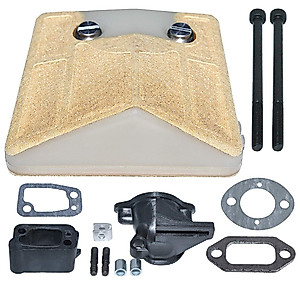 AUMEL 501807105 Intake Manifold Bolt Adaptor Air Filter Kit For Husqvarna 266 61 66 Chainsaw -M5