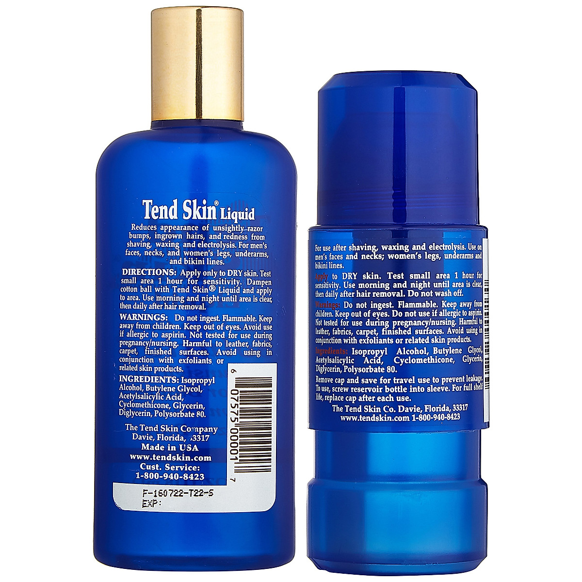 Tend Skin Razor Burn and Ingrown Hair Kit-Tend skin 4ounce + Roll on 2.5 ounce