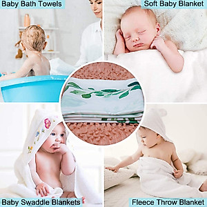 LUCKBTY Baby Month Milestone Blanket Puppy Pet Dog Blanket | Swaddle Toddler Set | Hospital Receiving Blanket Newborn Boy Girl Unisex Neutral with Frame & Floral Wreath 48"x40" BTXYLU78