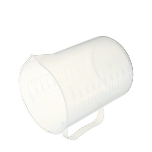 Aicosineg 2Pcs Measuring Cups 1000ml Plastic Graduated Cups PP Plastic Graduated Beaker Measuring Pitcher Pour Cup Liquid Measuring Mixing Cups Plastic Measuring Cup with Handle for Lab Science