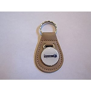 1965 1966 1967 MARLIN VINTAGE LOGO LEATHER KEYCHAIN - BEIGE