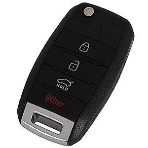 ANGLEWIDE Car Key Fob Keyless Entry Remote Replacement for 14-17 for Kia for Rio 13-15 for Kia for Sorento 14-16 for Kia for Sportage (FCC TQ8-RKE-3F05) 4 Buttons 1pad