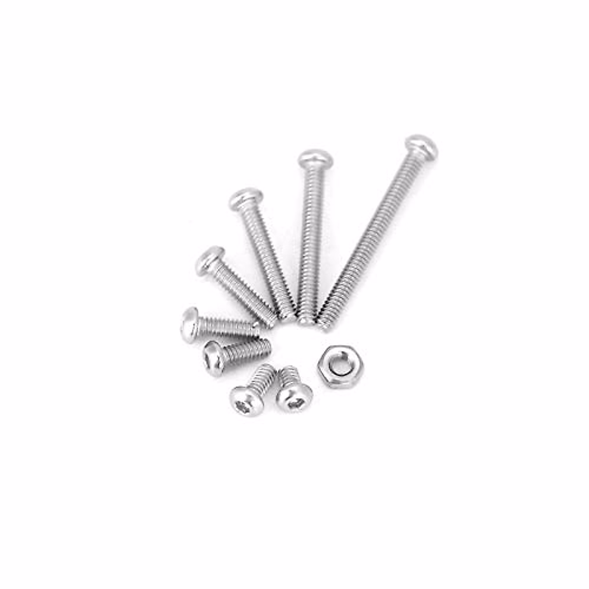 Screw 320pcs M2 Machine Screws Set Stainless Steel Nuts Fasteners for Laptop/Hard Disk/Keyboard/Phone/PC Hardware Accessories