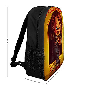 Lybaihosi Childs Play Chucky Fashion Laptop Backpack Comfort Backpack Casual Sports 3D Print Lightweight Rucksack Daypack - 17 Inch
