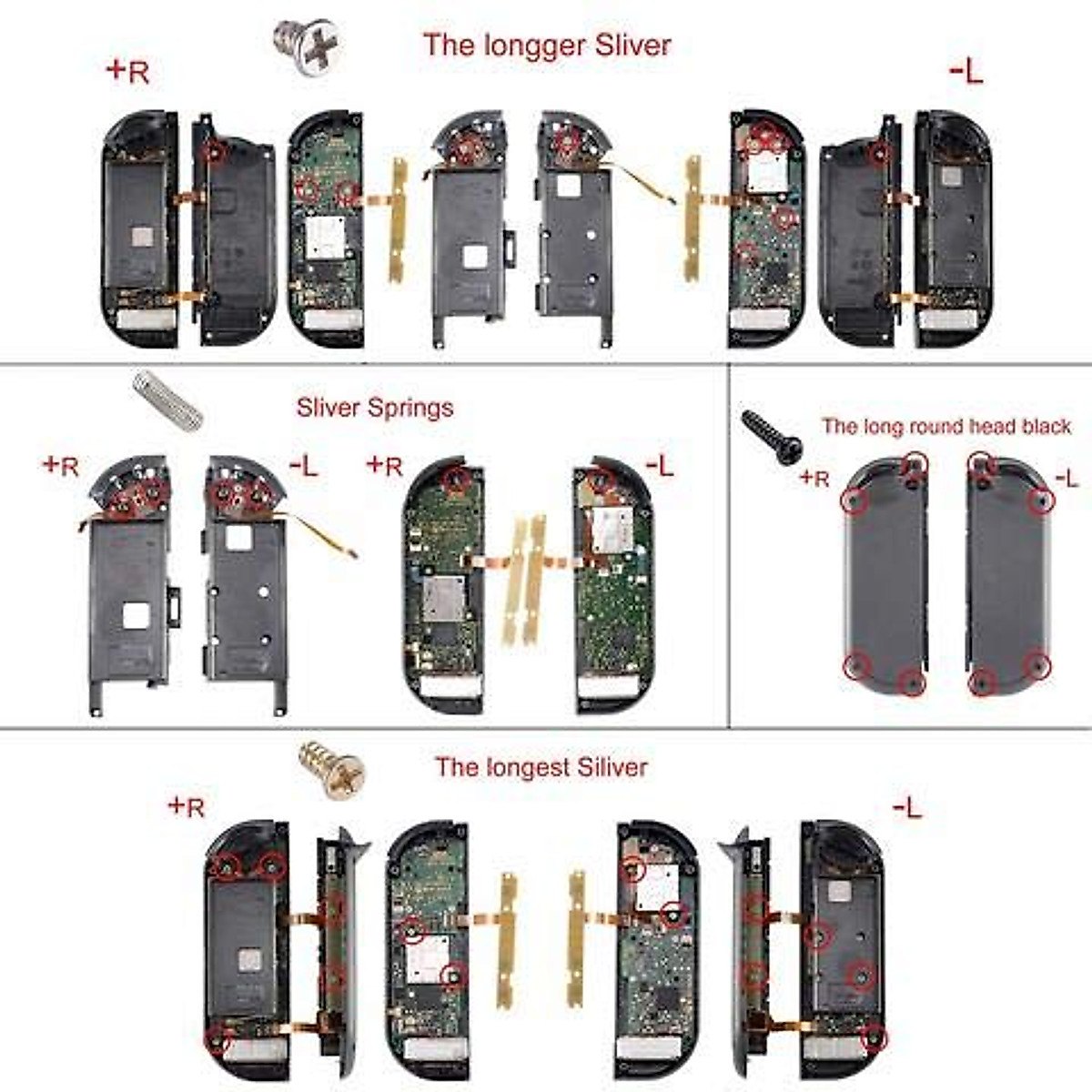 eXtremeRate DIY Replacement Shell Buttons for Nintendo Switch & Switch OLED, Chrome Gold Custom Housing Case with Full Set Button for Joycon Handheld Controller - Console Shell NOT Included