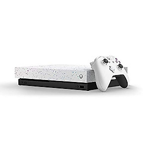 Microsoft Xbox One X 1TB SSD Enhanced NBA 2K20 Hyperspace Limited Edition White Night Sky Console, NBA 2K20 Full Game, 1 Month Xbox Live Gold and Game Pass Bundle