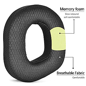 700 Gen 2 Earpads Replacement EarPads Ear Cushion Cover Compatible with Turtle Beach Stealth 700 Gen 2 Wireless Gaming Headset (Black Fabric)