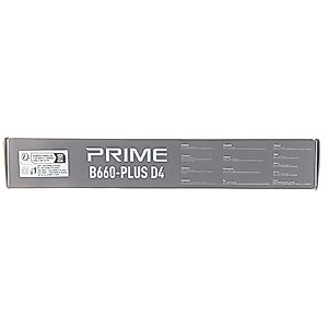 ASUS Prime B660-PLUS D4 LGA 1700(Intel 12th Gen) ATX Motherboard(PCIe 4.0, DDR4,3xM.2 Slots, 2.5Gb LAN, Rear USB 3.2 Gen 2x2 Type-C, Front USB 3.2 Gen 1 Type-C, Thunderbolt 4 Header Support)
