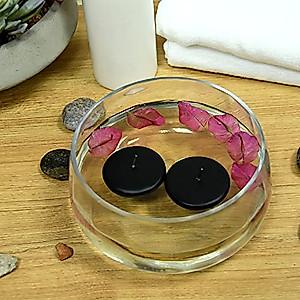 Zest Candle 24-Piece Floating Candles, 2.25-Inch, Black