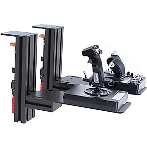 MEZA-Set of 2 Hotas Desk Mounts Joystick Mount Compatible with Logitech G X52/X52 Pro/X56/X56 Rhino/Thrustmaster T.16000M FCS/TCA Officer Pack Airbus Hotas Mount
