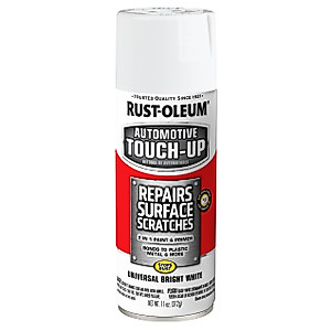 Rust-Oleum 292325 Automotive Universal Touch-Up Spray Paint, 11 oz, Bright White, (Pack of 1)