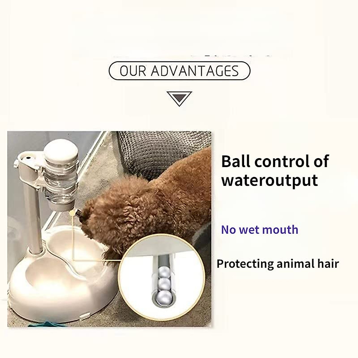 Stcyutdaaa Pet Standing Water Dispenser Bowl-,Dog Water Bottle,Leak Proof Portable Puppy Drinker for Dogs/Cats/Rabbits/Kittens and Other Large/Medium Animals - for Cage, Crate or Wall Mount 24 o(Set)