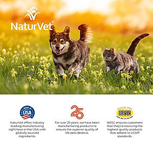 NaturVet Aller-911 Advanced Allergy Aid for Dogs, Cats – Antioxidant-Rich Pet Supplement with Omegas, DHA, EPA – Helps Support Dog Immune System, Cat Respiratory Health, Skin Moisture 60 Ct.