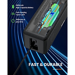 Raymate Bluetooth Speakers, HiFi Stereo Sound with DSP, 30W IPX7 Waterproof Speaker Wireless Bluetooth-V5.0, 1000mins Playtime, Portable Speaker for Home, Outdoor, Party