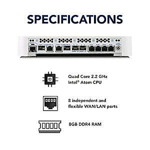 Netgate 6100 w/pfSense+ Software - Router, Firewall, VPN w/Lifetime TAC Lite Support