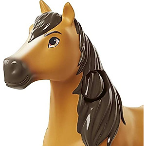 Mattel Spirit Untamed Lucky Doll & Spirit Horse Figure, Ride Together Playset & 2 Accessories, Doll "Jumps" & "Rides" on Walking Horse