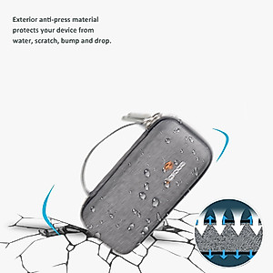 Aproca Grey Hard Travel Storage Protective Case, for Ceptics World Travel Adapter Kit