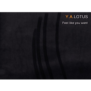 Y.A. LOTUS Microfiber Fabric Self-Adhesive Suede Look, Premium Synthetic Leather - Stretch Film Fabric Perfect for car Interior Decorate -14.5in x 55in, Black