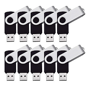 Flash Drive Bulk USB Drives 20pcs 128MB USB Flash Drives Flash Drive Thumb Drive Bulk Flash Drives Swivel USB 2.0 (128MB, 20PCS, Black) (128MB*20pcs)