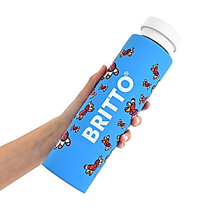 BRITTO Romero 25oz Insulated Water Bottle, Stainless Steel, Flying Hearts - Blue'