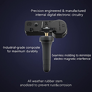 Marsflex TPMS Sensor Compatible for Jeep Grand Cherokee Dodge Ram 1500 Chrysler Fiat, Tire Pressure Monitoring System Replaces# 56029398AA, 56029398AB, 68241067AA, 68241067AB 433MHz