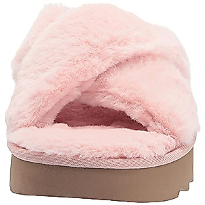 Koolaburra by UGG Women's Fuzz-IT Sandal, Pale Blush, 10