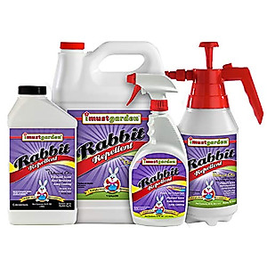 I Must Garden Rabbit Repellent: Mint Scent Rabbit Spray for Plants & Lawns – 32 oz. Ready to Use
