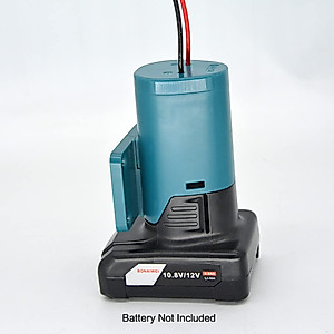 IRONFACE Power Wheel Adapter for Bosch 10.8V 12V Battery Holder Wall Mount, Power Connector,Power Tool DIY Battery Connector (Battery not Included) 1pcs