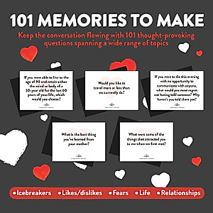 Conversation Cards for Couples - 101 Couples Conversation Starter Cards - Conversation Starter and Question Cards for Engaging and Thought-Provoking Conversations with Your Loved One
