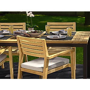 NewAge Products Outdoor Furniture Rhodes 7 Piece Dining Set with 96" Table, 91538