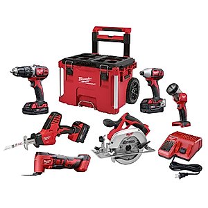 Milwaukee 2697-26PO M18 6-Tool PACKOUT Combo Kit
