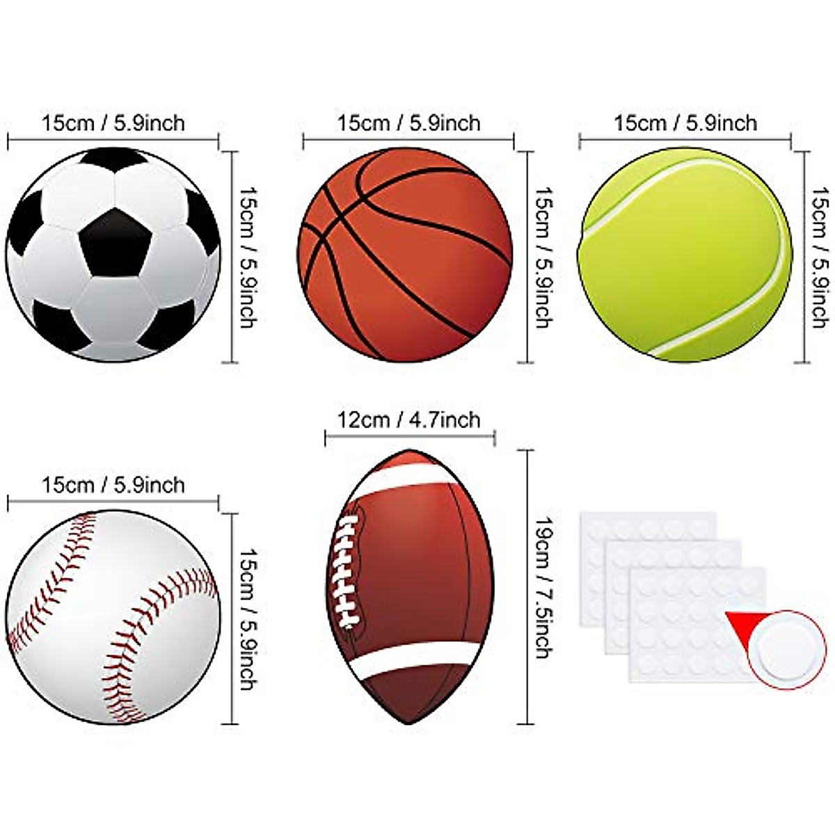 Sports Cutouts - Perfect for Sports Parties & Classroom Decor