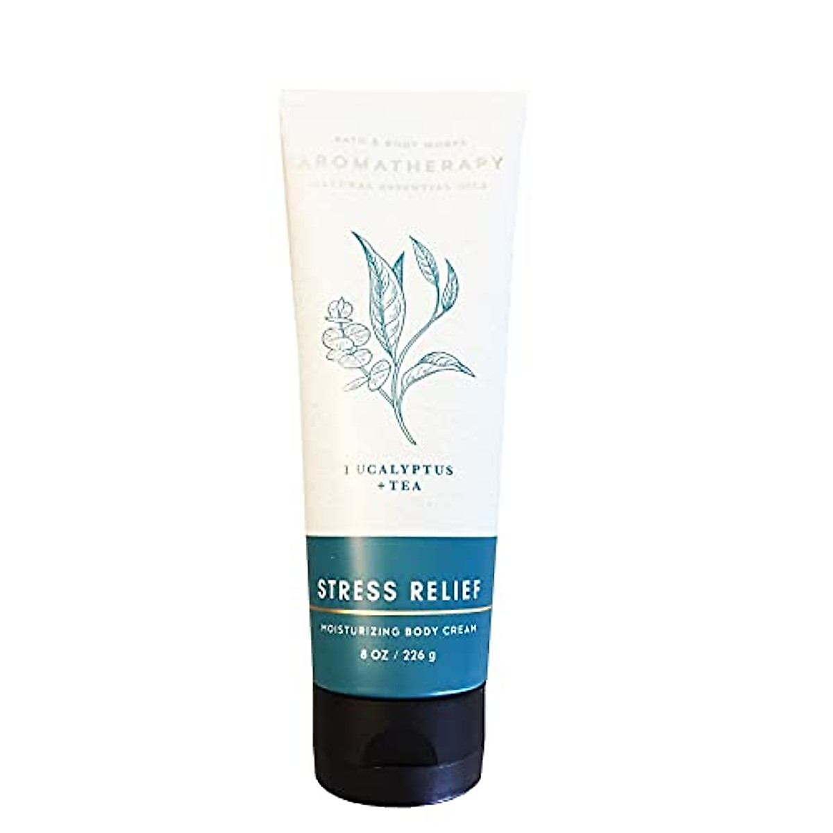 Bath and Body Works Aromatherapy Stress Relief - Eucalyptus + Tea Body Cream 8 Ounce (2019 Edition)