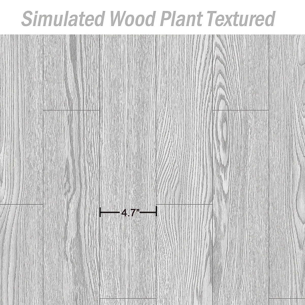 Oxdigi Peel and Stick Vinyl Flooring Roll 24"x 393"/ 64 Sq.Ft, Self Adhesive Vinyl Wood Flooring Planks Floor Tiles Stickers Waterproof for Bathroom Living Room Bedroom Kitchen RV, White Grey Wood
