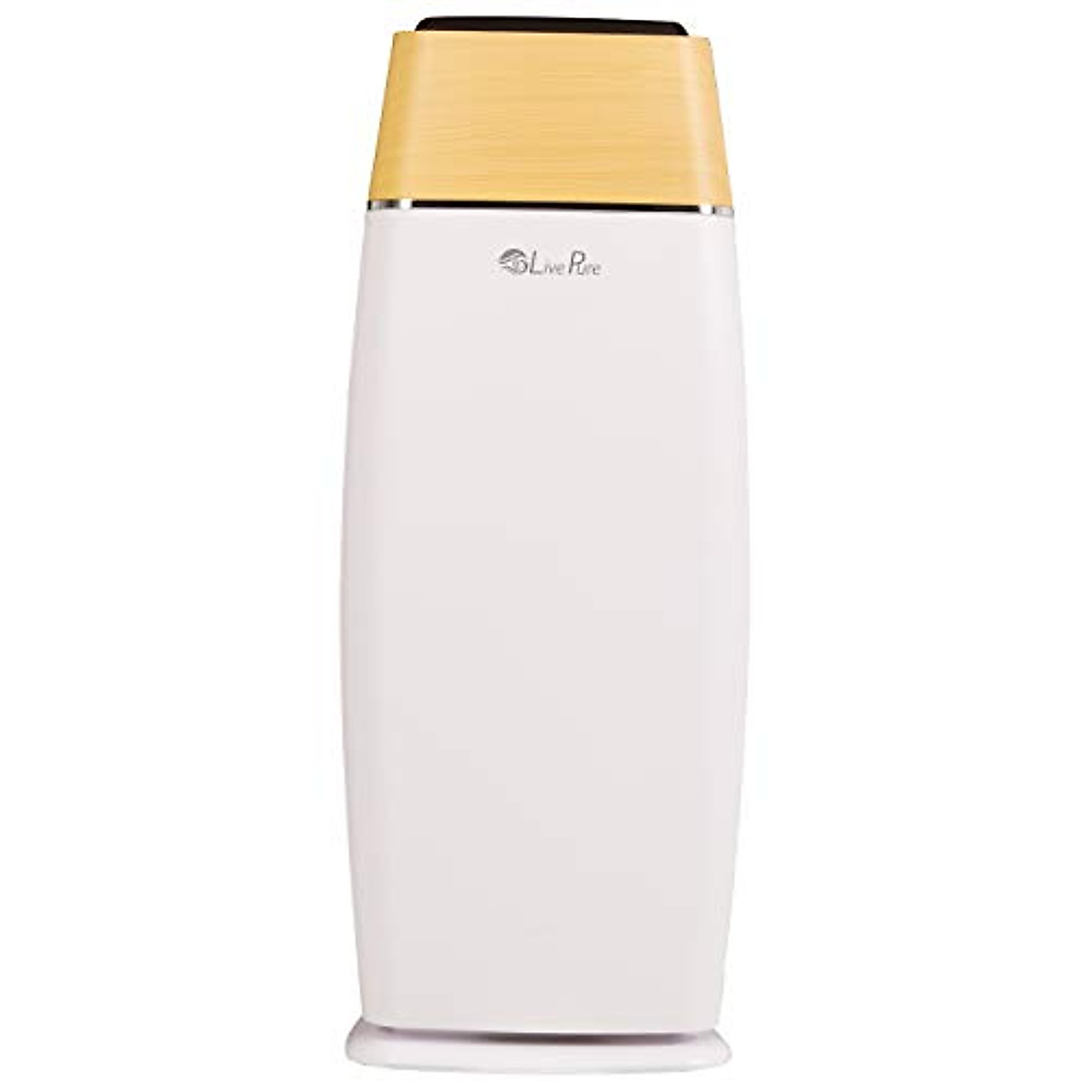 LivePure LP260TH-W Sierra Series True HEPA Digital Tall Tower Air Purifier for Home Captures Allergens, Smoke, Pollen, Mold, Dust Mites, Pet Hair, Energy Star Certified, Teak/Pearl White